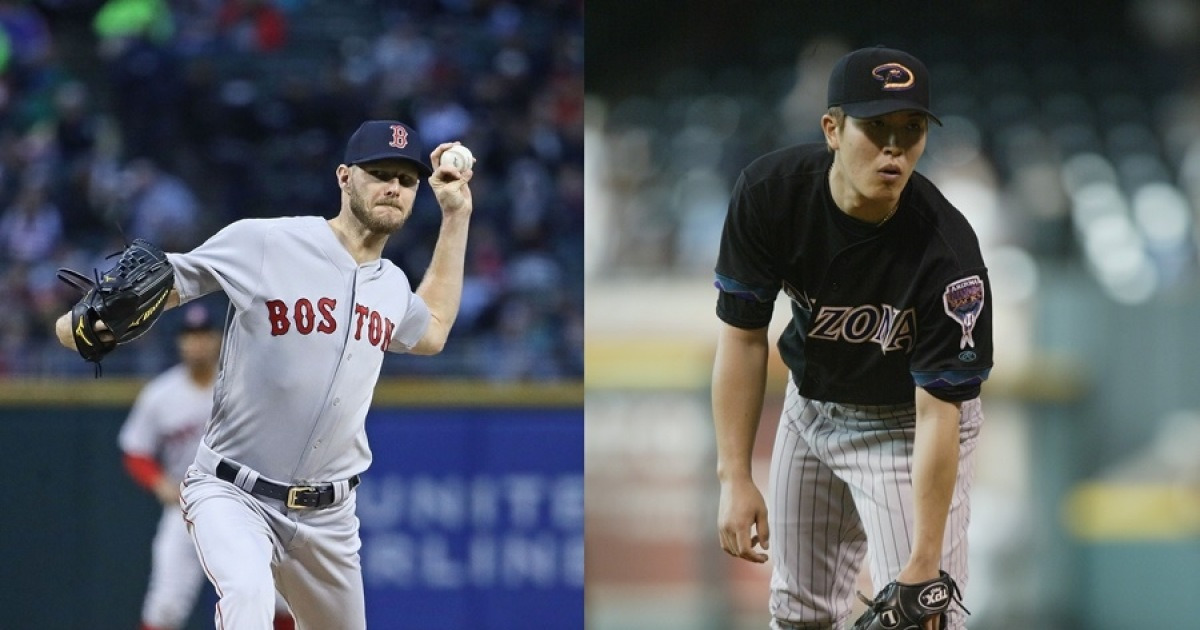 크리스 세일 '9구 3K'..MLB닷컴 17년전 'BK' 김병현 추억 소환