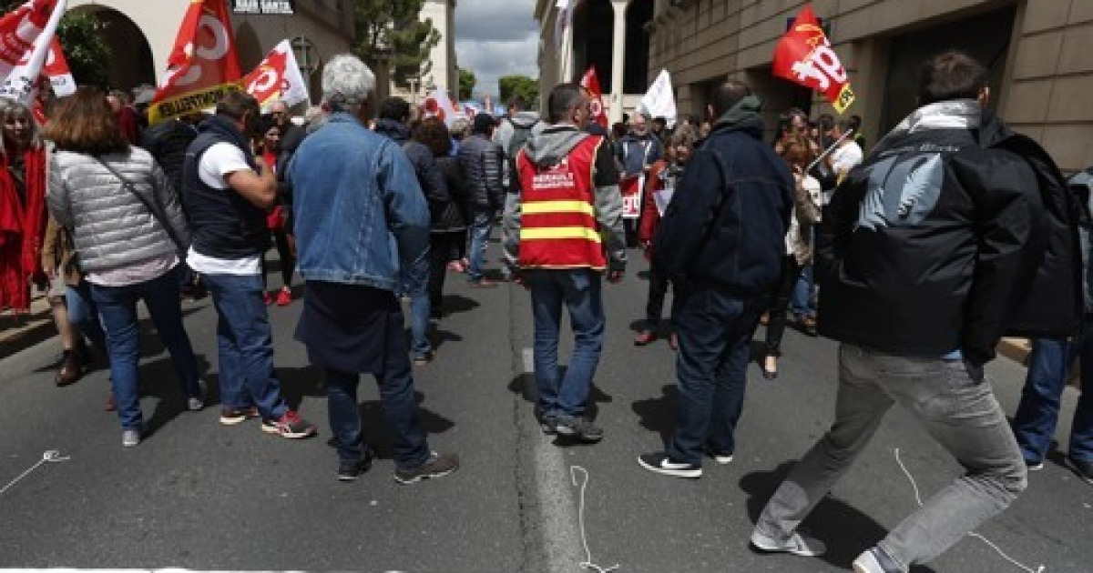 FRANCE WORKERS NATIONAL PROTEST