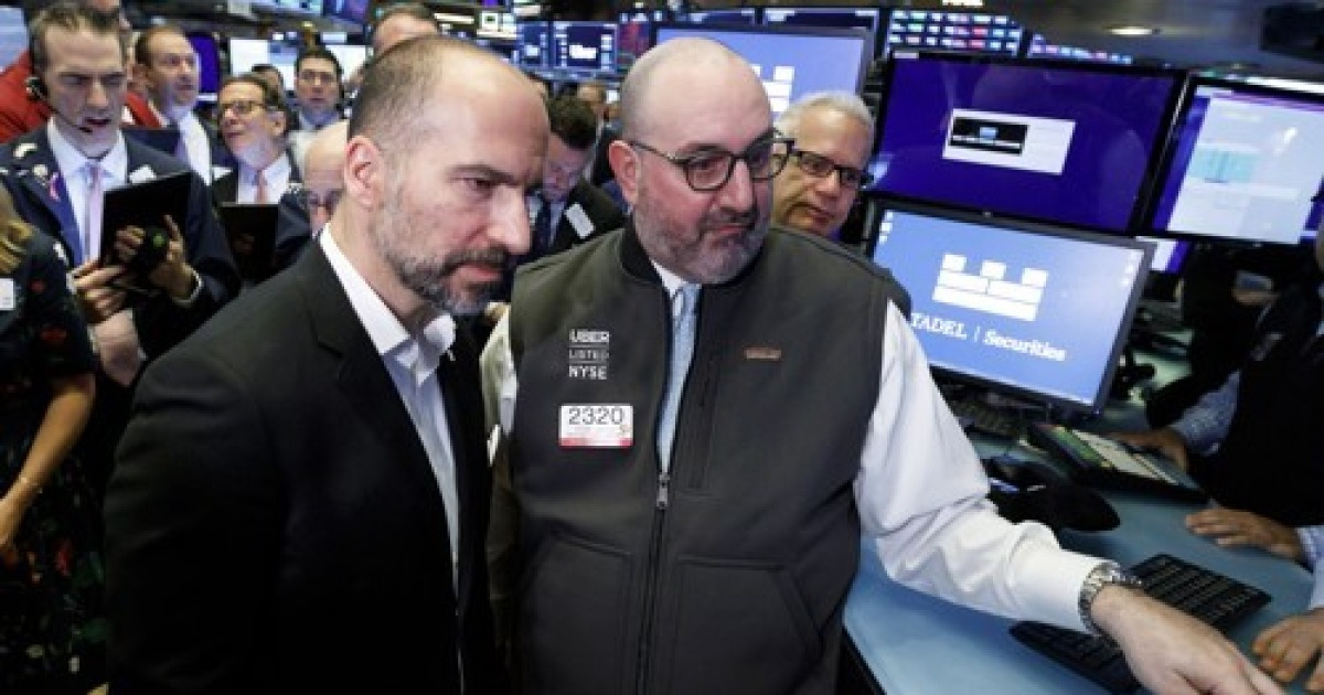 USA NEW YORK UBER IPO AT NYSE