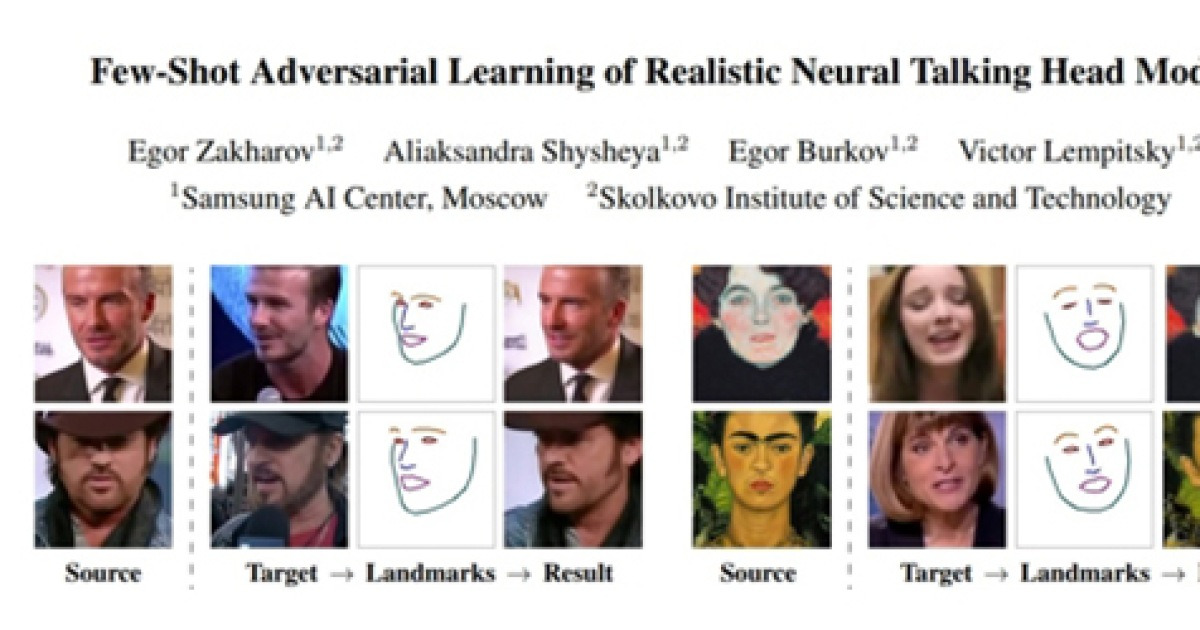 Samsung's new AI technology can create fake interview video with single ...