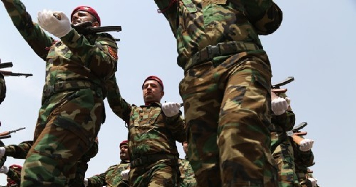 IRAQ KURDISTAN PESHMERGA FIGHTERS GRADUATION