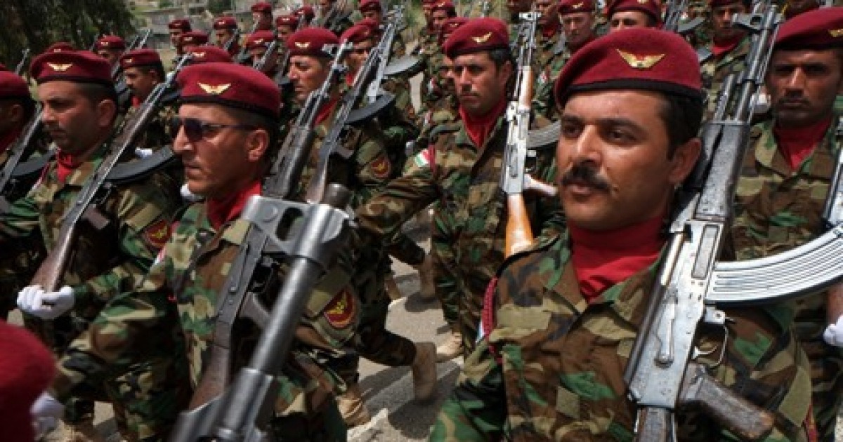 IRAQ KURDISTAN PESHMERGA FIGHTERS GRADUATION