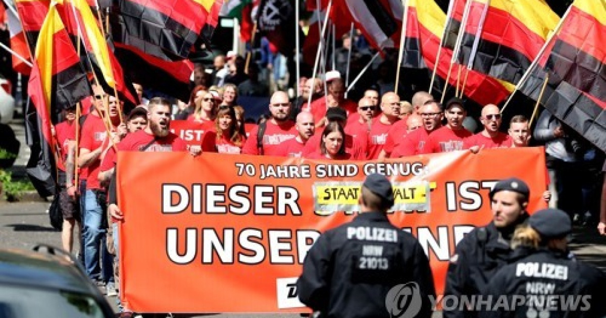 GERMANY RIGHT WING DEMONSTRATION