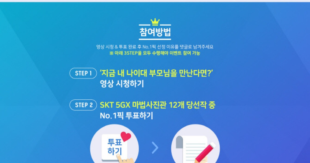 'SKT 5GX 마법 사진관', 최고의 추억 사진을 찾아라..11일까지 이벤트