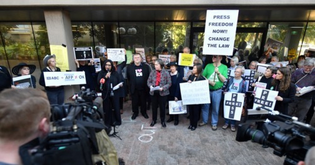 AUSTRALIA AFP PRESS RAID PROTEST