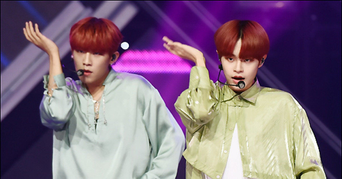 [MD포토] AB6IX 박우진-이대휘, '폭발하는 카리스마'