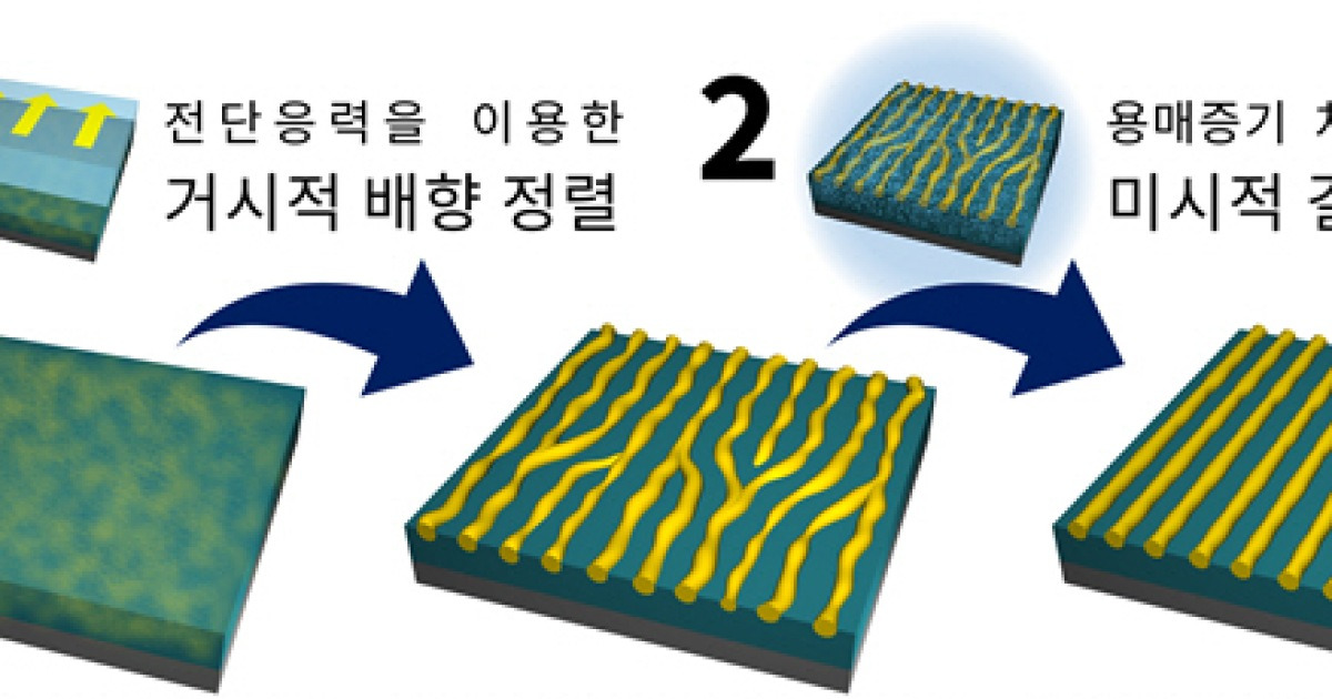 UNIST, 블록공중합체 이용 효과적 대면적 나노패턴 제조법 개발