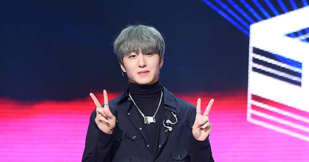 [MD포토] SF9 찬희 '막내의 깜찍 브이'