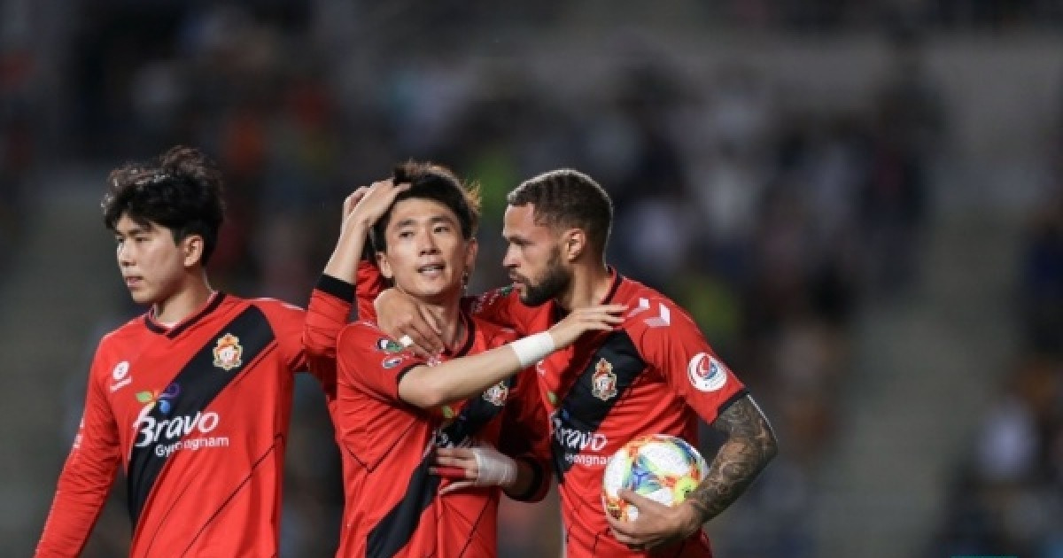 [K리그1 17R] '룩 동점골' 경남, 인천과 1-1 무승부..'13경기 무승'