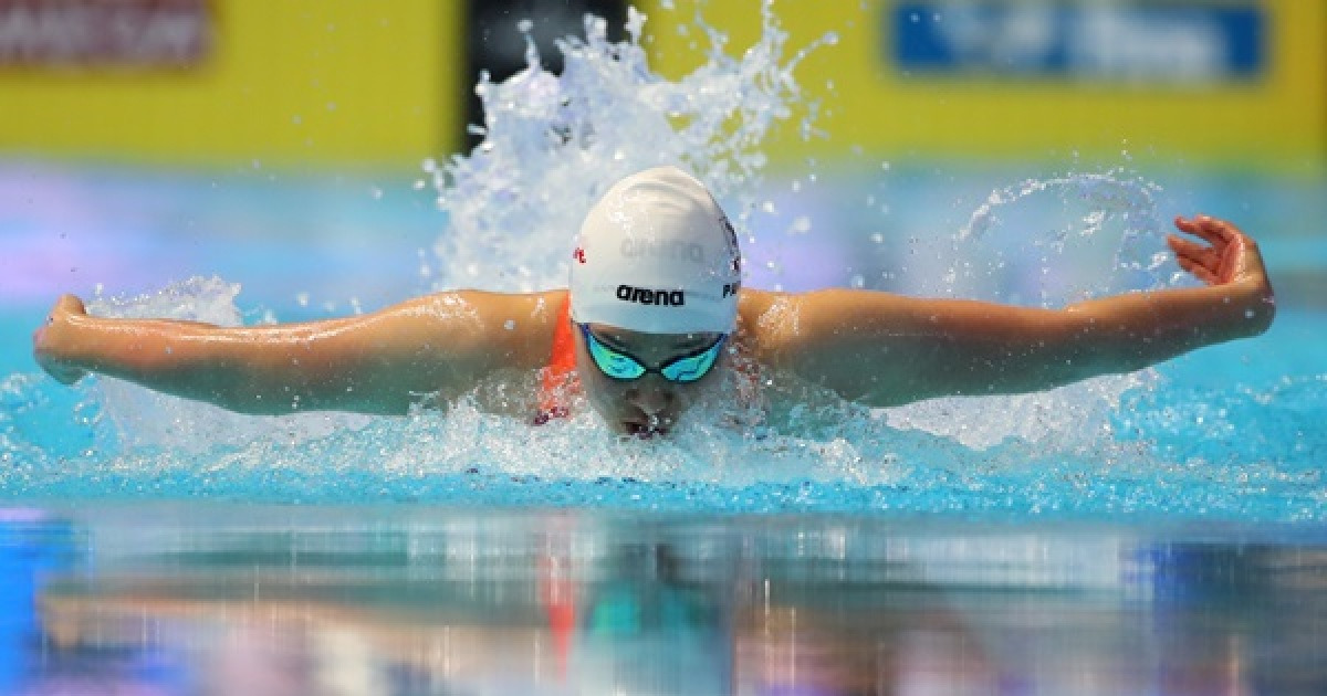 박수진, 여자 접영 200m 13위..결승행 실패