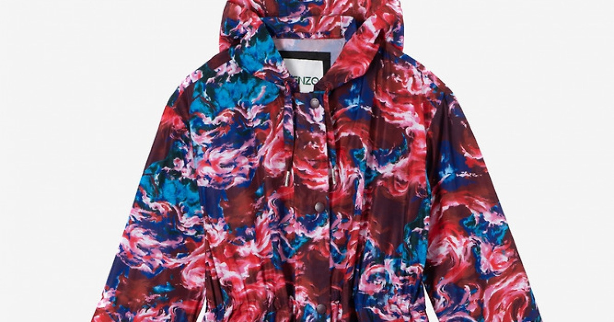 겐조, 19 FW 월드 레인코트 출시.. 폴리에스터 소재 사용