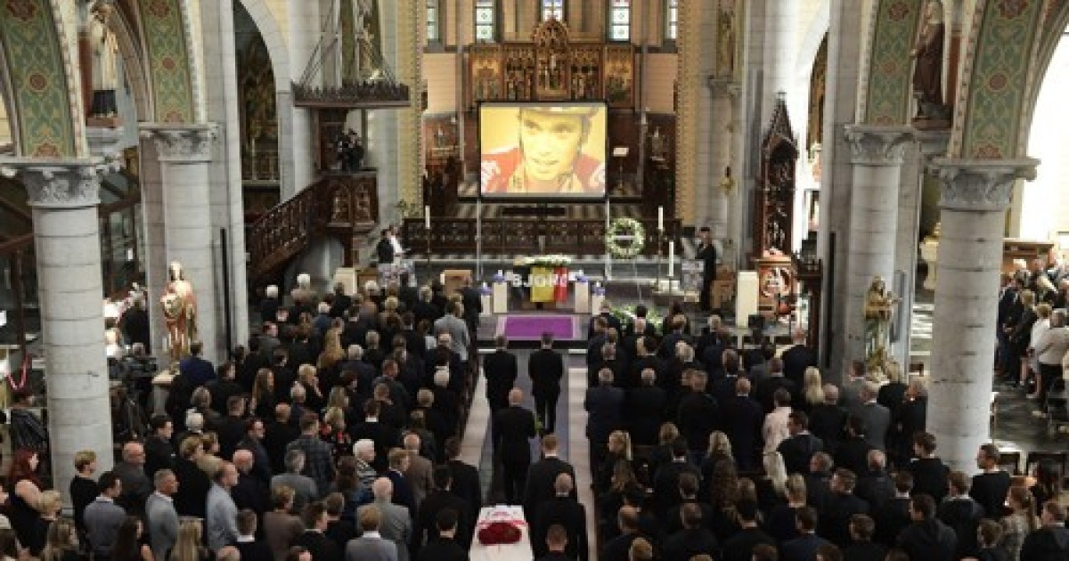 Belgium Cyclist Funeral
