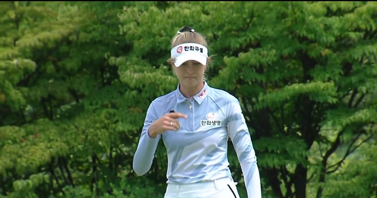 넬리 코르다, KLPGA 메이저 한화 클래식 3R 단독 선두