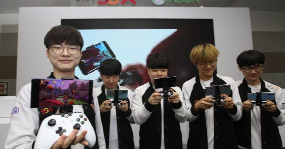 SKT MS와 클라우드 게임 홍보 나선 SKT T1 'Faker' 이상혁 선수