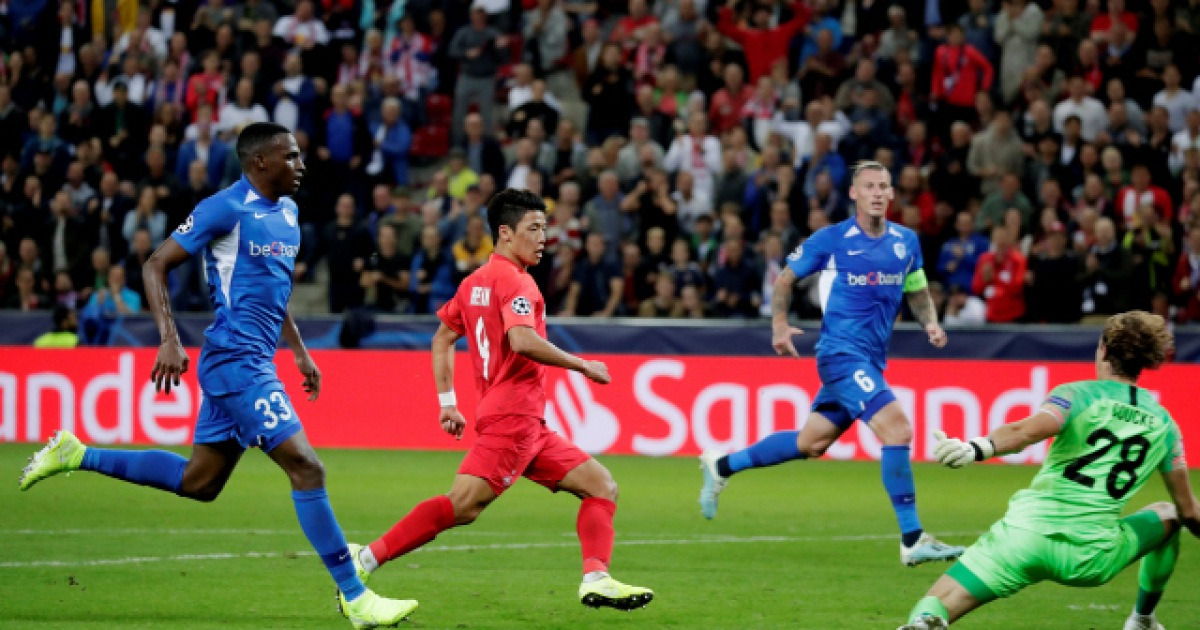 [UCL 전반 리뷰]'성난황소'황희찬, 데뷔전서 데뷔골+2AS 폭발..5-1 리드