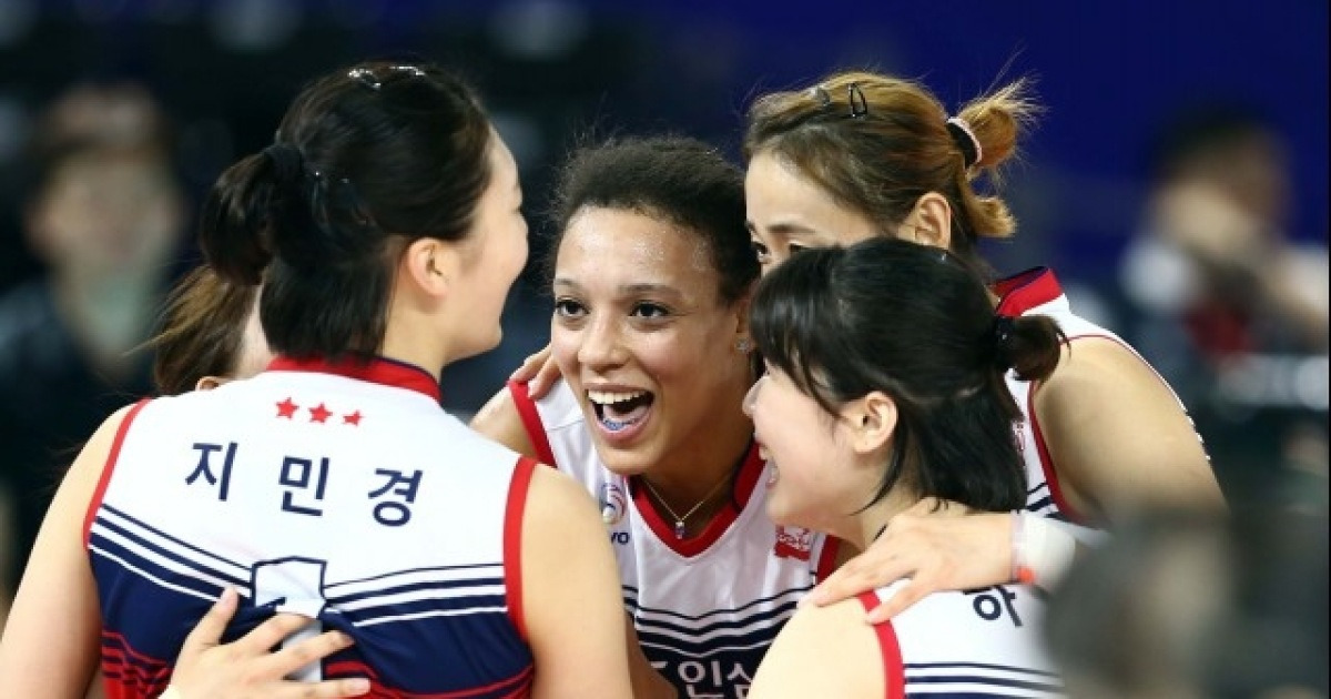 [kovo컵] 공격성공, 기뻐하는 KGC인삼공사 선수들.