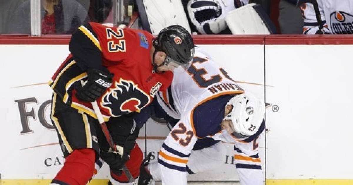 Oilers Flames Hockey