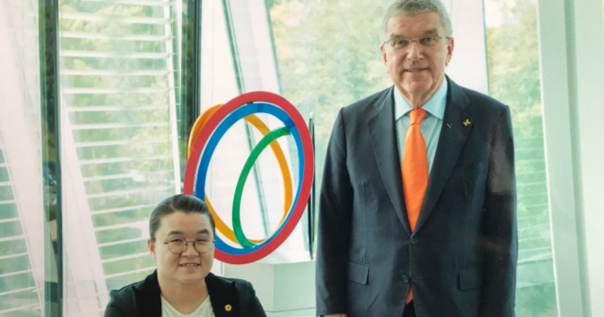 바흐 IOC위원장, '86체조국대'김소영 시의원 통해 '서울100회 체전' 축하메시지