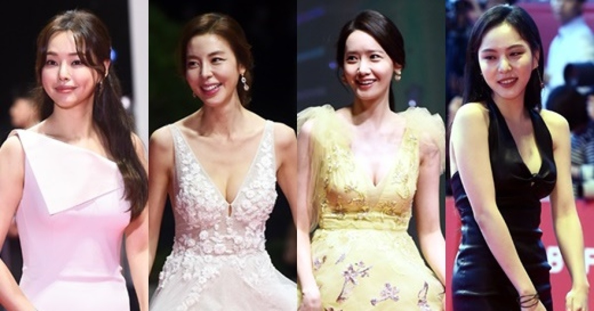 "우아vs반전 섹시"..이하늬·김규리→윤아·이열음, BIFF 레드카펫 달궜다 [MD픽]