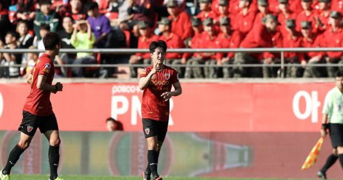 '동해안 더비 역전 결승골' 이광혁, K리그1 33R MVP