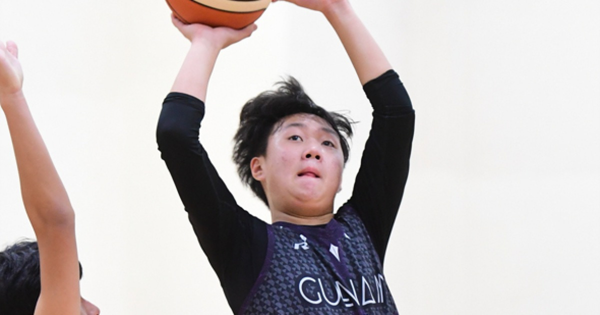 [JB포토] '2019 KBL 스쿨리그' 구남중 강태건 '한번 막아봐'