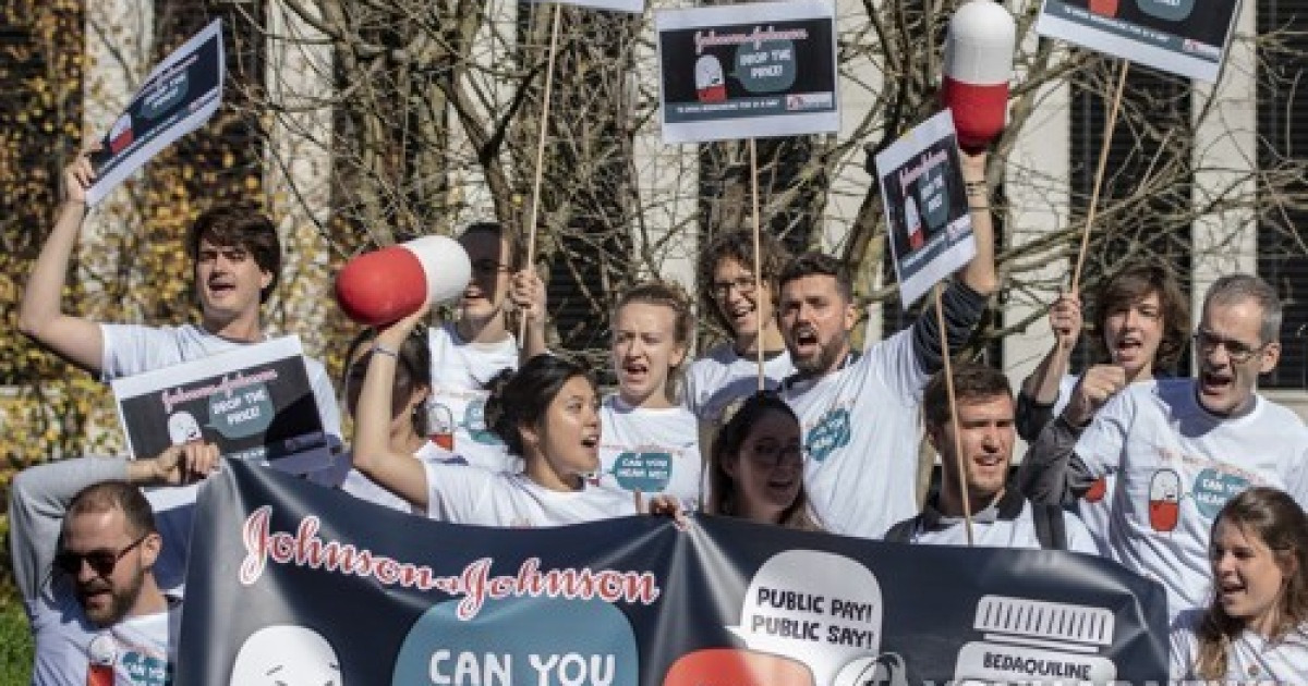 SWITZERLAND MSF JOHNSON PROTEST