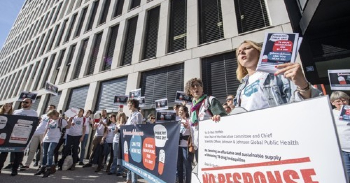 SWITZERLAND MSF JOHNSON PROTEST