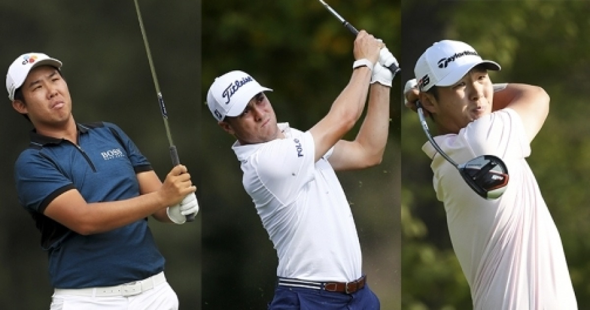 트리플보기 아쉬운 안병훈, 3R 6위..선두는 대니리·저스틴토마스 [PGA CJ컵 나인브릿지]