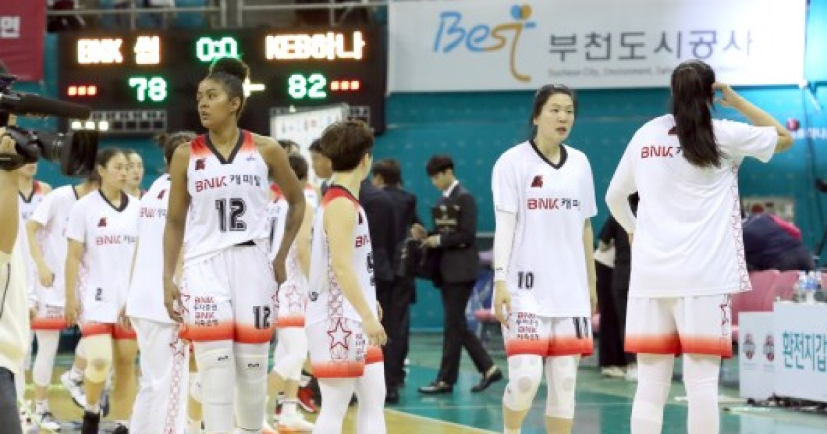 [포토]BNK,아쉬운 패배