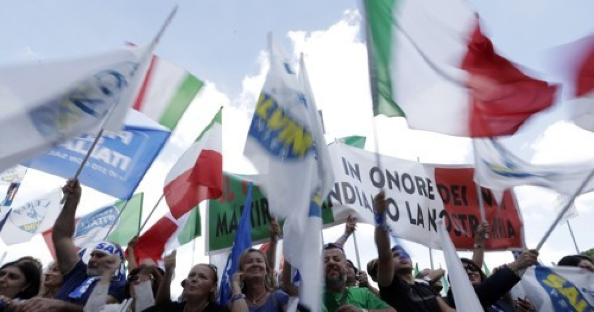 Italy Right Rally