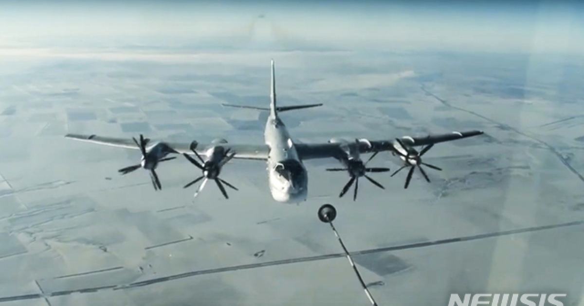 러 군용기 6대 KADIZ 수차례 무단 진입..軍, F-15K 전술조치(종합)