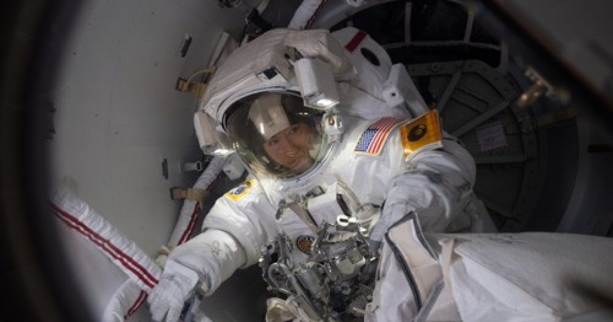 SPACE ISS ALL FEMALE SPACEWALK