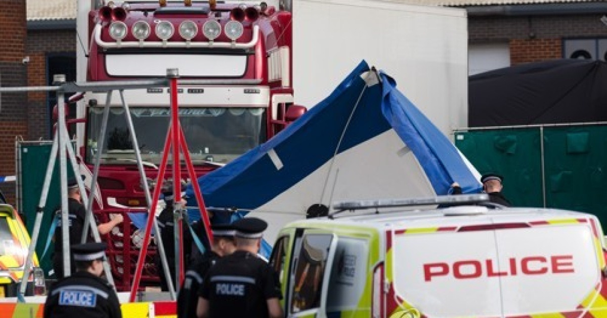 BRITAIN CRIME BODIES LORRY