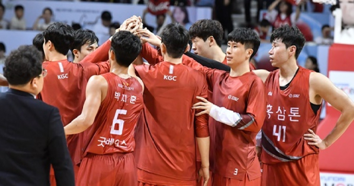 '연승 도전' 안양 KGC, KCC 전에 가수 '영탁' 방문 예정