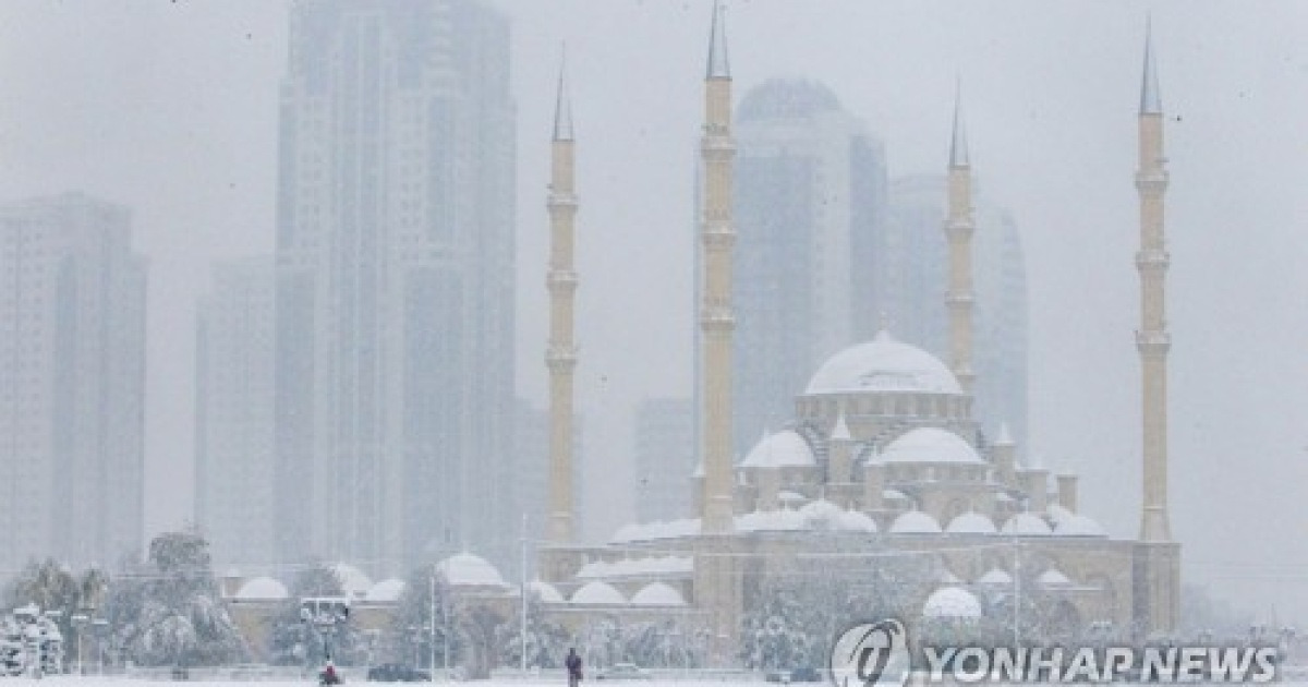 Russia Chechnya Snowfall