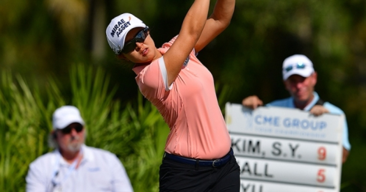 선두 김세영 "최대한 재미있게 치고 싶다" [LPGA CME그룹 투어챔피언십]