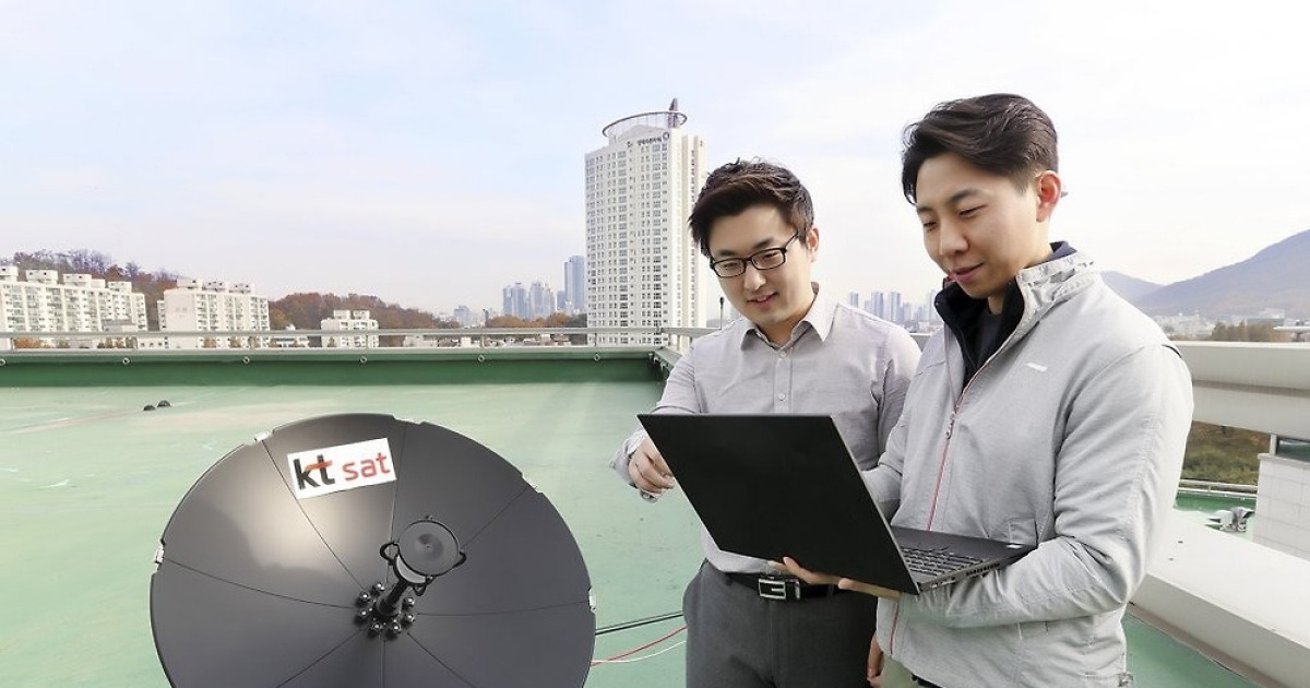 KT SAT, 세계최초로 위성과 5G 네트워크 연결 성공