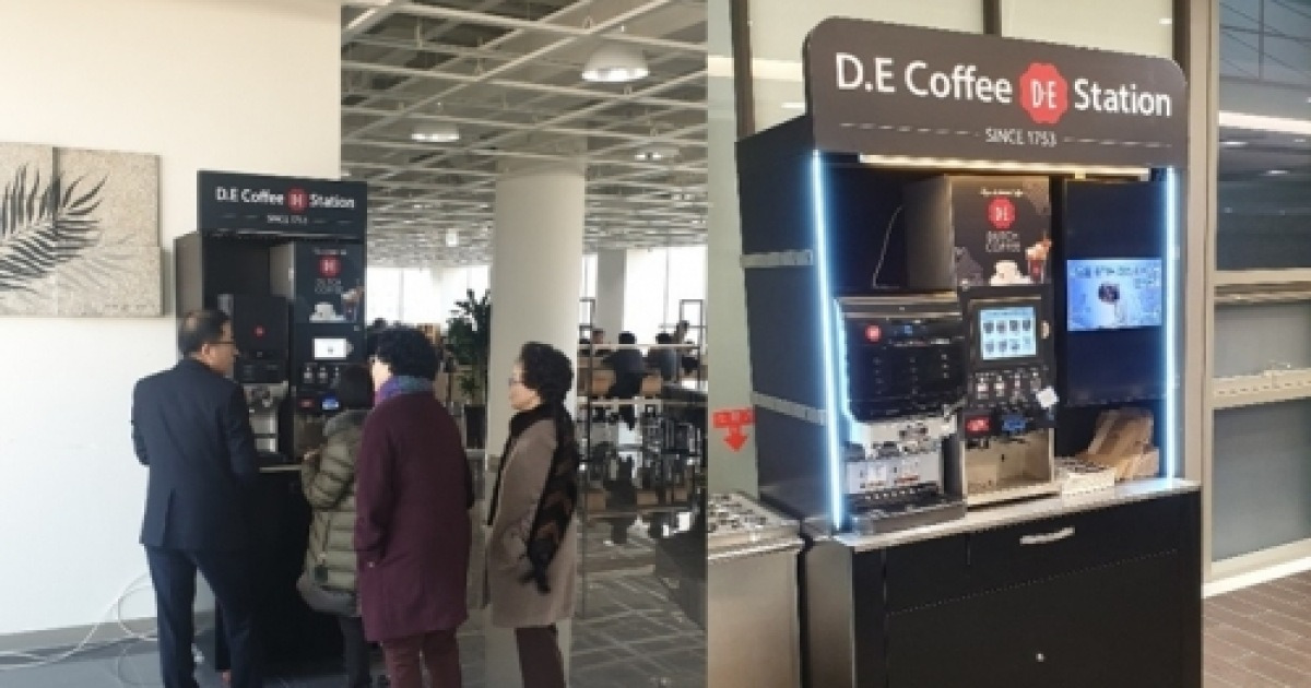 에취알에스의 5G 무인카페 D·E Coffee station, 종로 새문안교회 설치계약