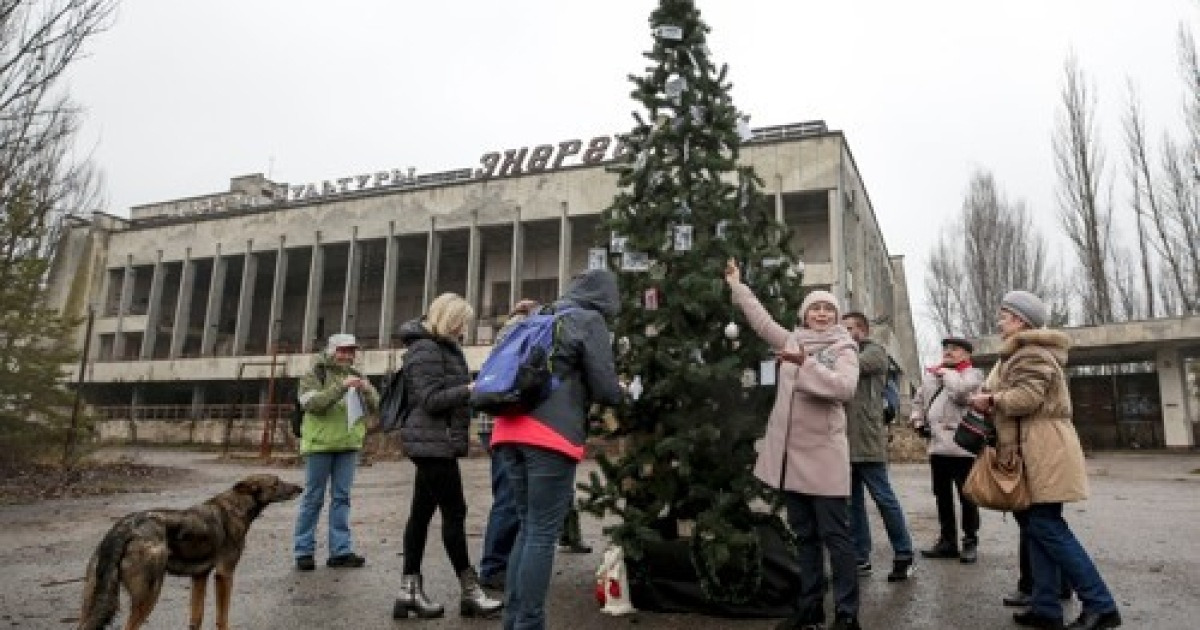 Ukraine Chernobyl Christmas Tree