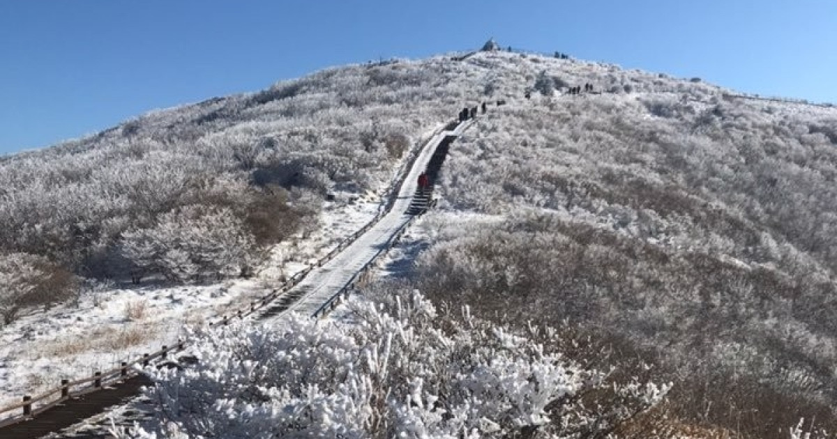 지리산 노고단 '설경'