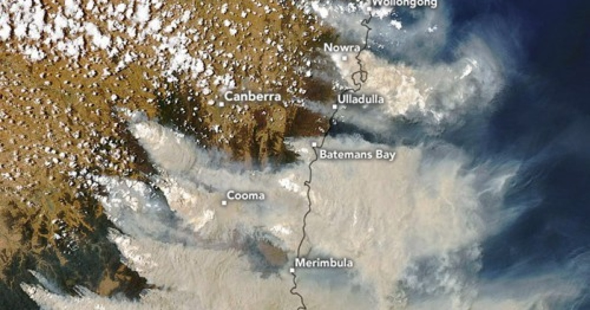 SPACE AUSTRALIA BUSHFIRES