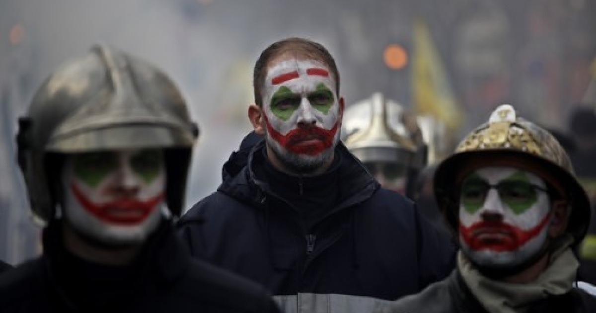 FRANCE FIREFIGHTER PENSION REFORM PROTEST