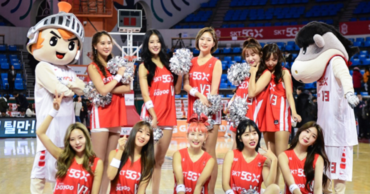 SK 나이츠 치어리더 '드림팀', KBL 3라운드 베스트 치어리더팀 선정