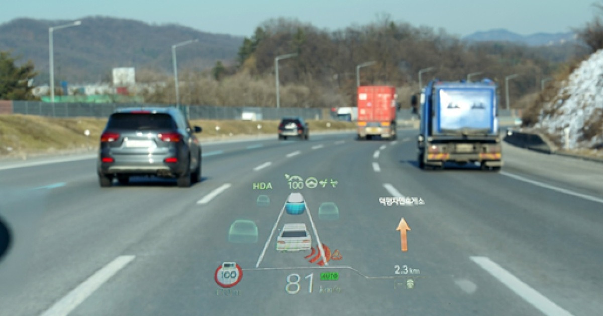 현대모비스, 카 인포 핵심 'HUD(앞유리 전방표시장치)' 시장 진출..G80에 첫 적용