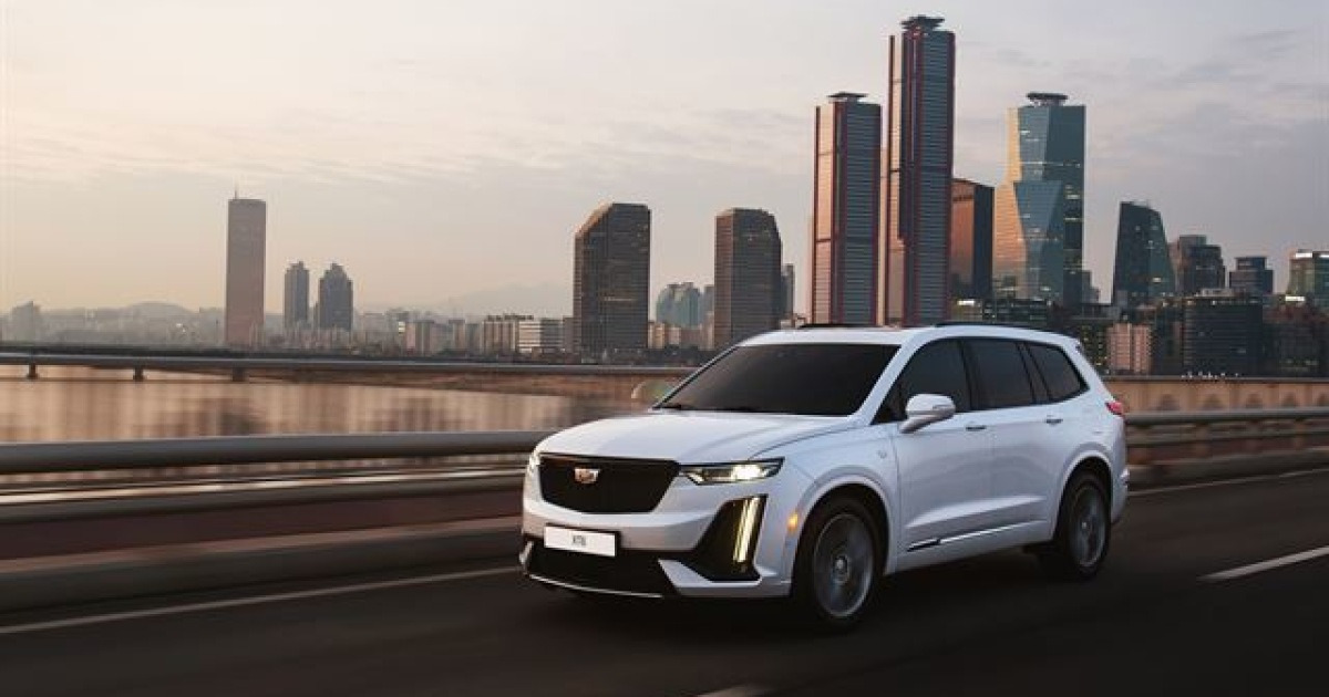 캐딜락, 3열까지 고급스러운 SUV 'XT6' 8,347만원 출시.."GV80 정면승부"
