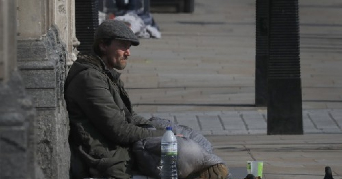 Virus Outbreak Britain Homeless