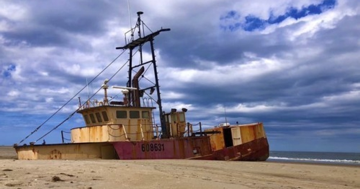 Grounded Ship