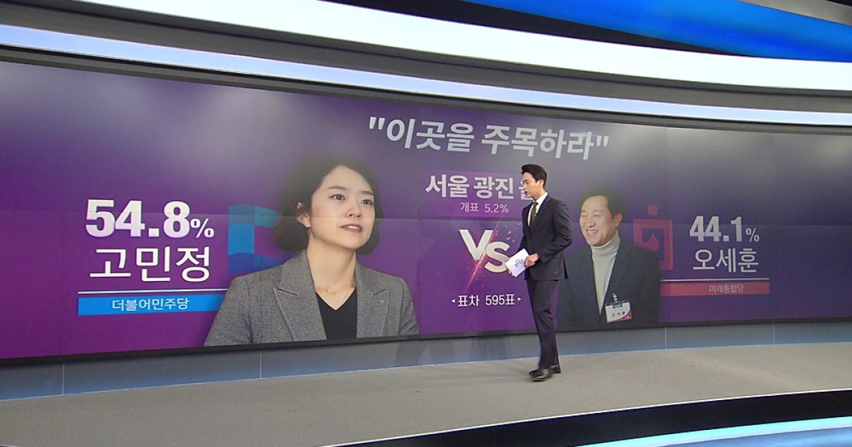 '안심은 이르다' 총선 주요 격전지 개표 현황