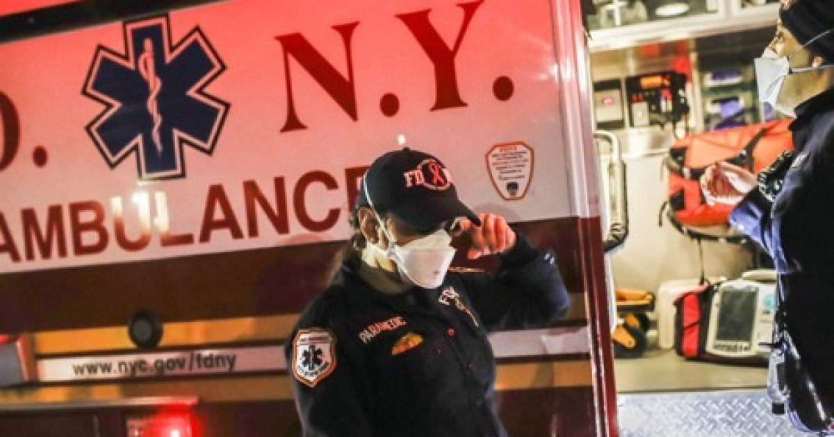 Virus Outbreak NYC Paramedic Ride Along