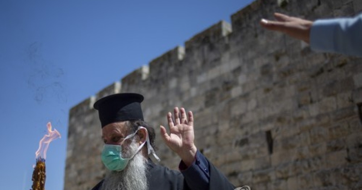 Virus Outbreak Mideast Jerusalem Holy Fire